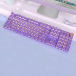 Retro Typewriter Wired Keyboard 2S - Lavender Purple | The PNK Stuff