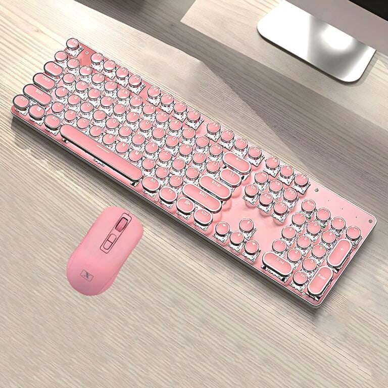 Retro Typewriter Wireless Keyboard and Mouse Set | The PNK Stuff